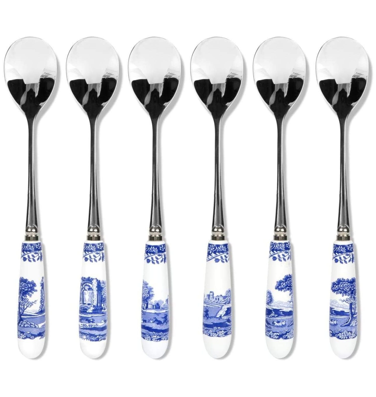 Li shun jin Blue Italian Collection Teaspoons | Set of 6 | Made of ...
