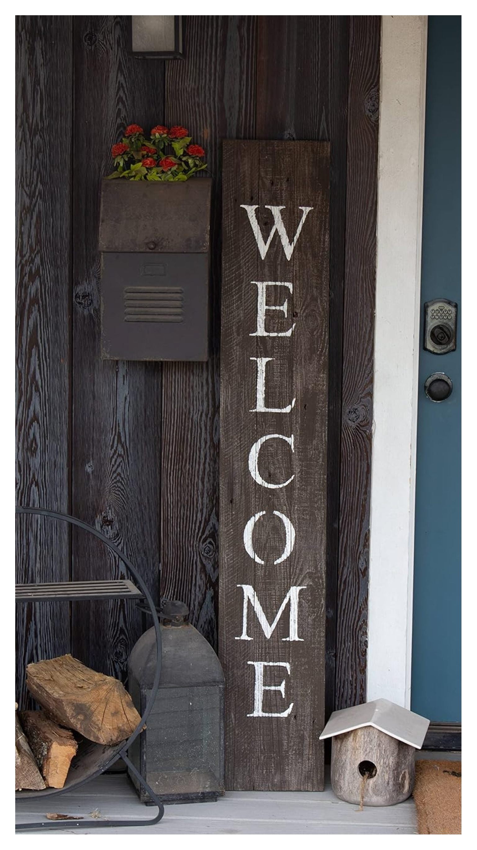 Li shun jin | Farmhouse Rustic Welcome Sign for Front Porch | 5ft Front ...