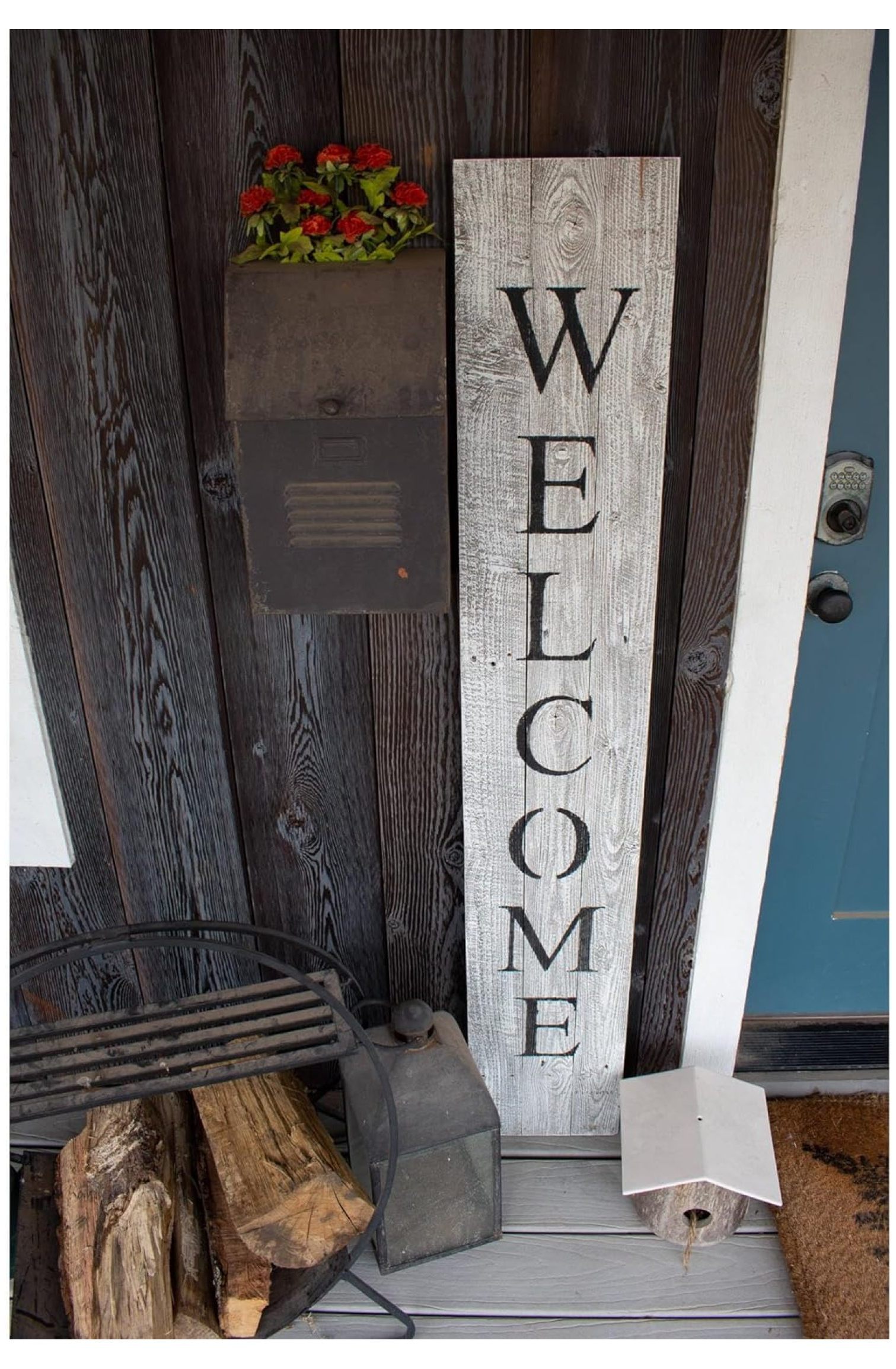 Li shun jin | Farmhouse Rustic Welcome Sign for Front Porch | 5ft Front ...