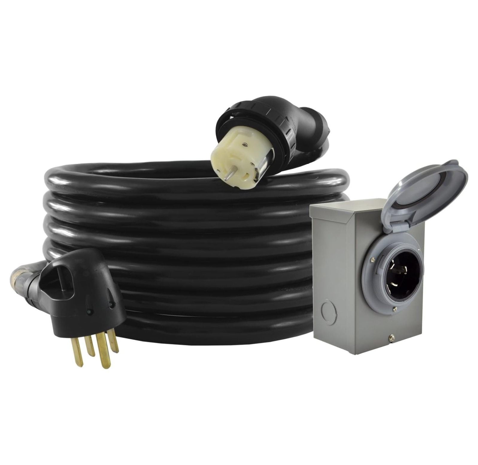 Li shun jin GIB1450-025 Duo-Rain Seal 50Amp Power Inlet Box and Temp ...