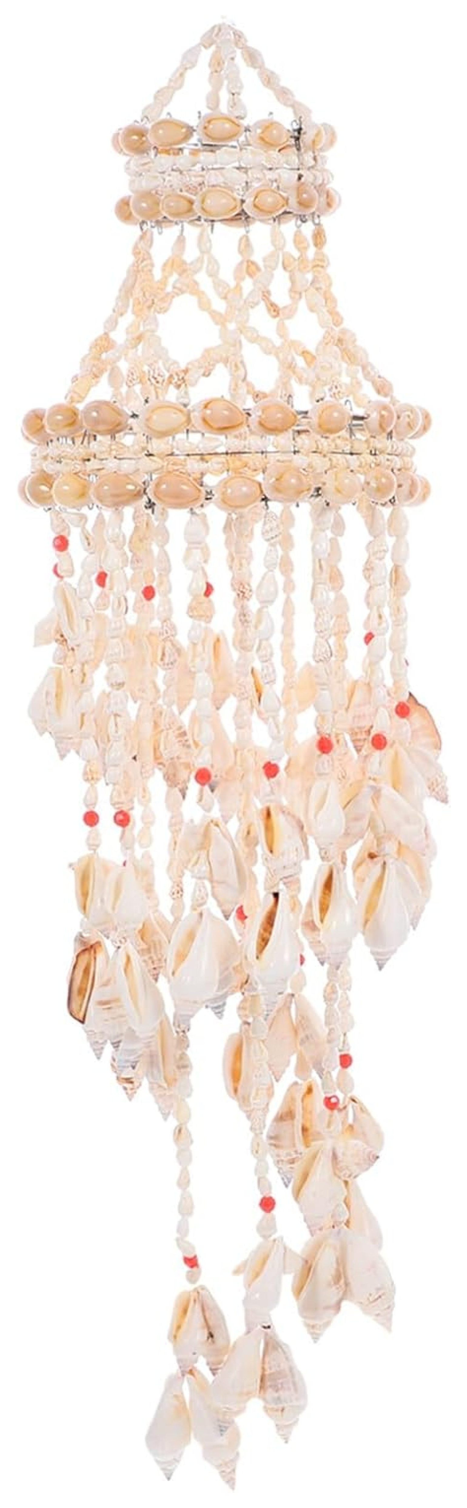 Li shun jin Natural Shell Wind Chime,Beach Home Decor with 45-50cm ...