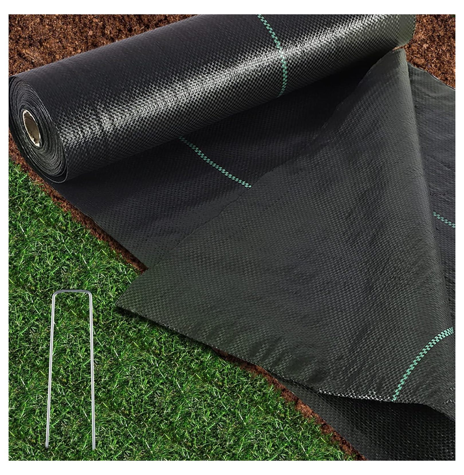 Li shun jin Weed Barrier Fabric 3Pcs, Landscape Fabric Heavy Duty ...