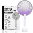 Liba Electric Fly Swatter Racket, 4000V Bug Zapper, USB Rechargeable ...