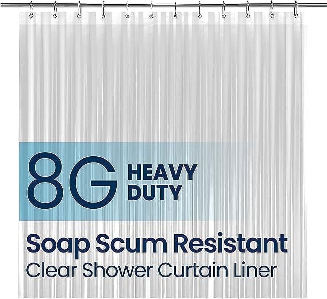 LiBa PEVA 8-Gauge Bathroom Shower Stall Curtain Liner, Heavyweight Non ...