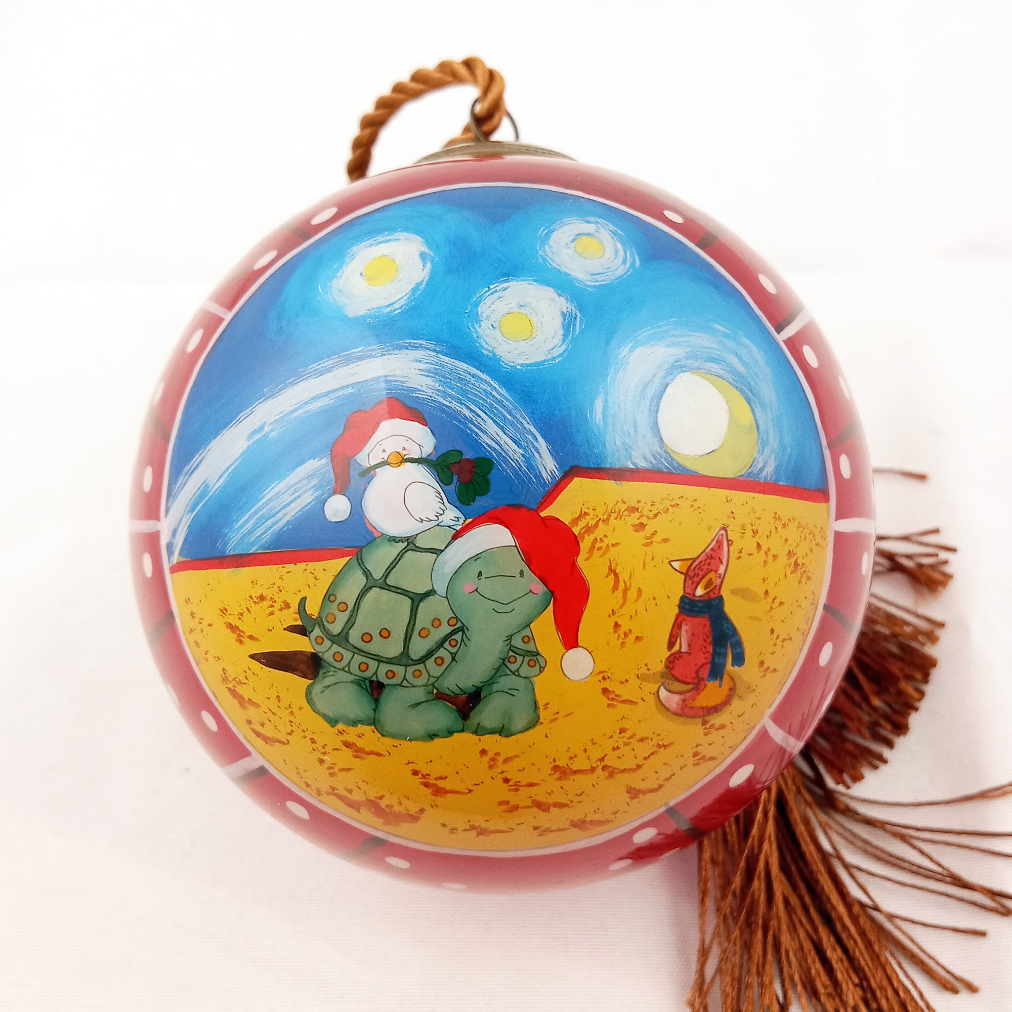 Inside Painted Glass Ornament with Premium Gift Box - Arizona Desert ...