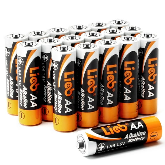 LiCB AA Alkaline Batteries, 18 Pack, 1.5V, Long-Lasting - Walmart.com