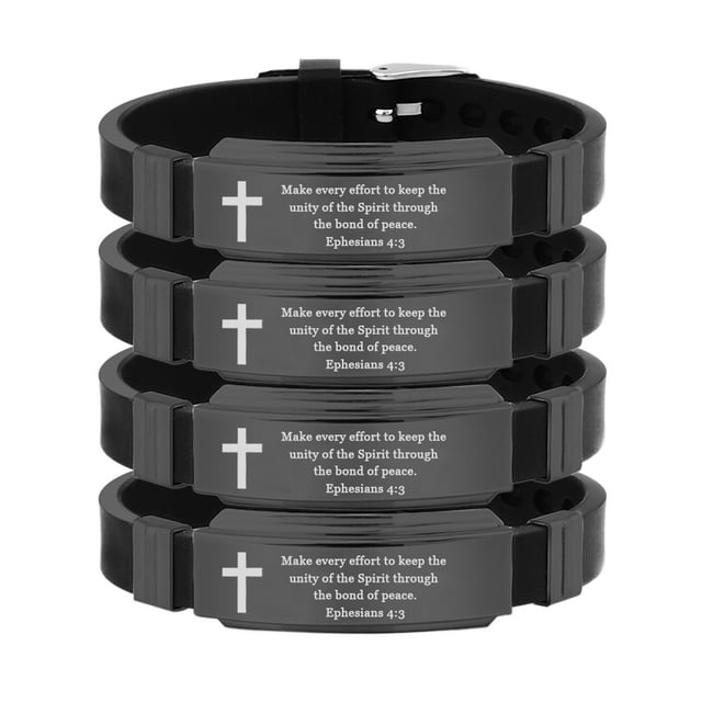LiFashion Personalized Inspirational Bible Verse Bracelet Set for Men ...
