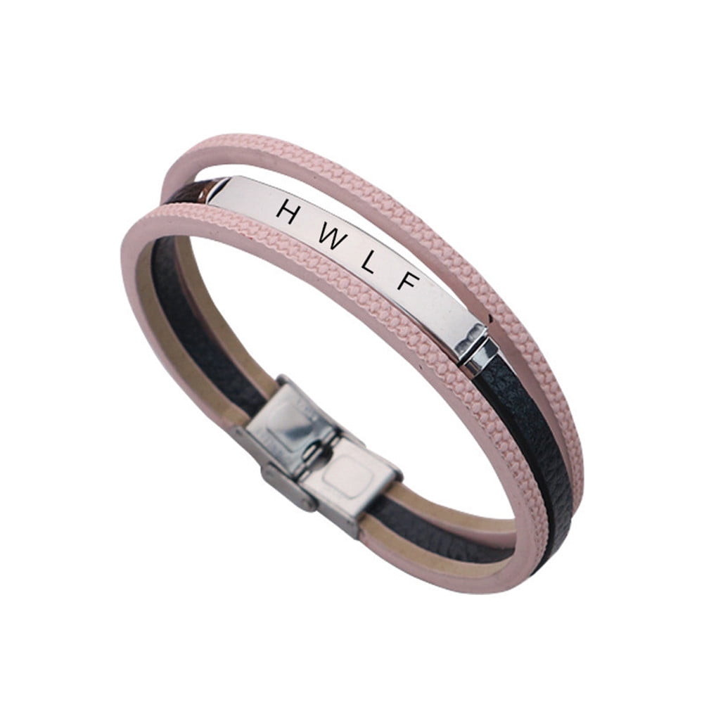 LiFashion WWJD HWLF Bracelets for Lover,Handmade Leather Bracelet What ...