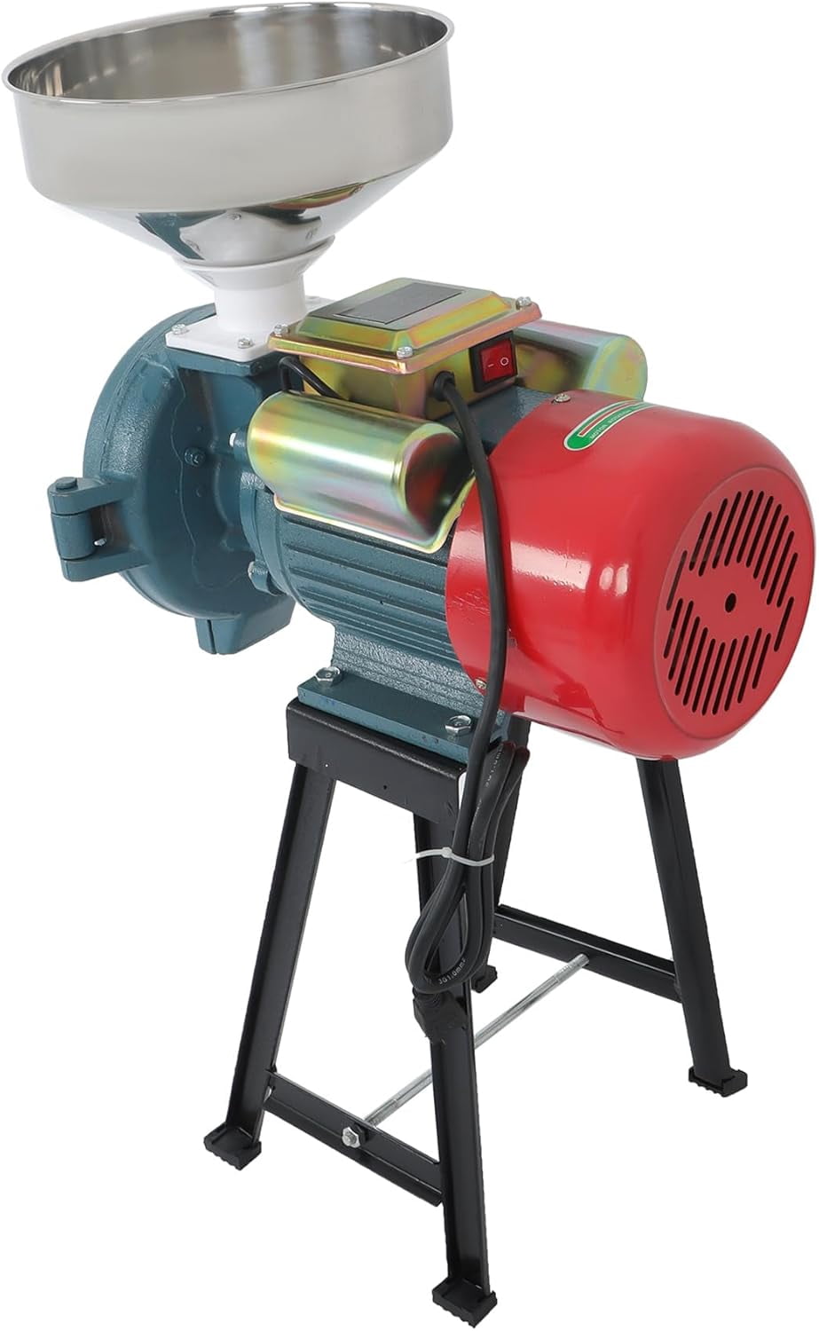 LiGuVCY 3000W 110V Heavy Duty Electric Grain Mill with Funnel Corn ...