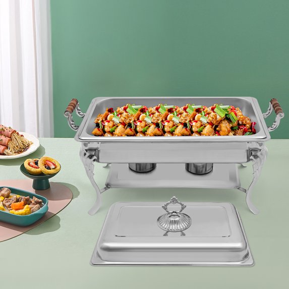LiHUiee 9L Chafing Dish, Stainless Steel Chafing Dish, Chafing Dish ...