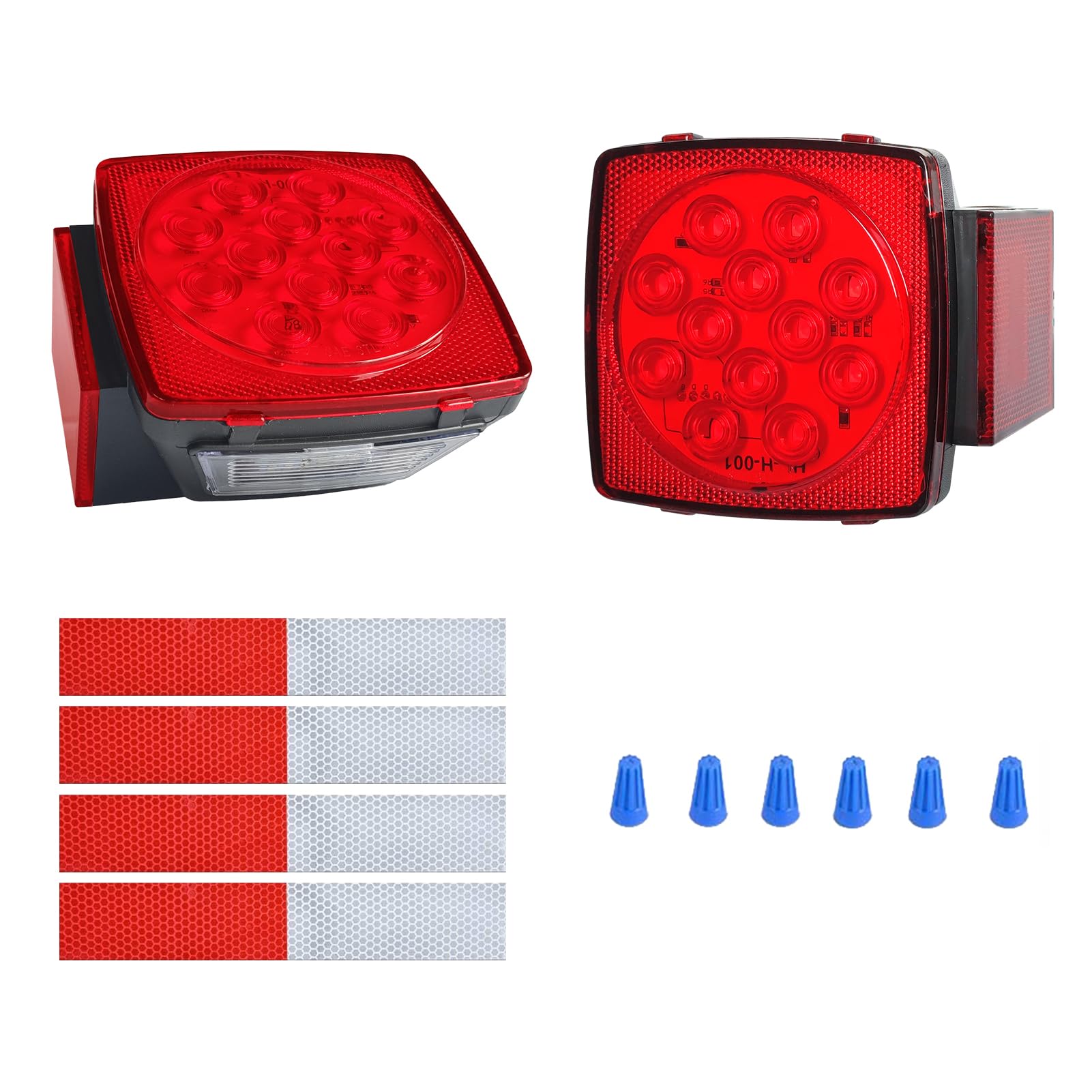 LiLoom 12V LED Submersible Trailer Light Kit - Super Bright Boat ...