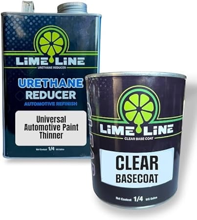 LiME LiNE Automotive Basecoat with Urethane Reducer Quart Combo Pack (Clear) - Walmart.com
