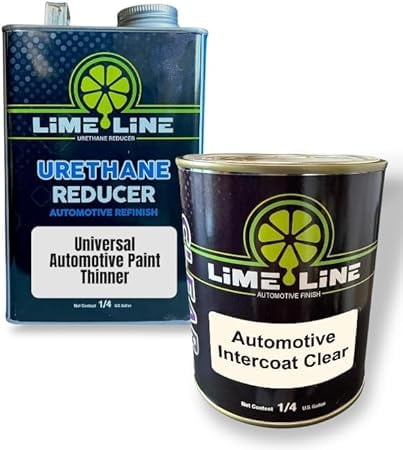 LiME LiNE Automotive Basecoat with Urethane Reducer Quart Combo Pack (Intercoat Clear) - Walmart.com