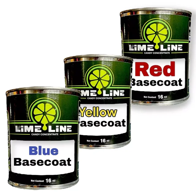 LiME LiNE Solid Primary Pack Red, Blue, Yellow Basecoats - Walmart ...