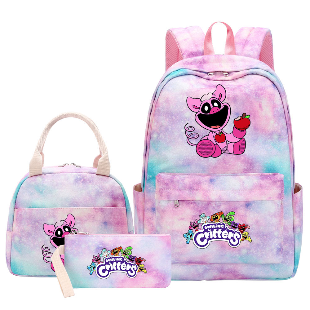 LiMeeeM Smiling Critters Rainbow Backpack Set for Kids - Walmart.com