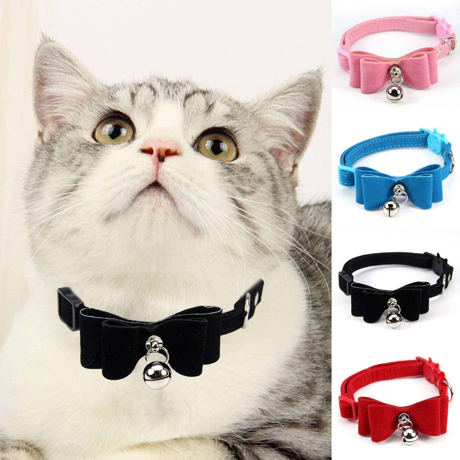 LiMimmuu Pet Collar Adjustable Size Easy to Wear Collar Plush Pet ...