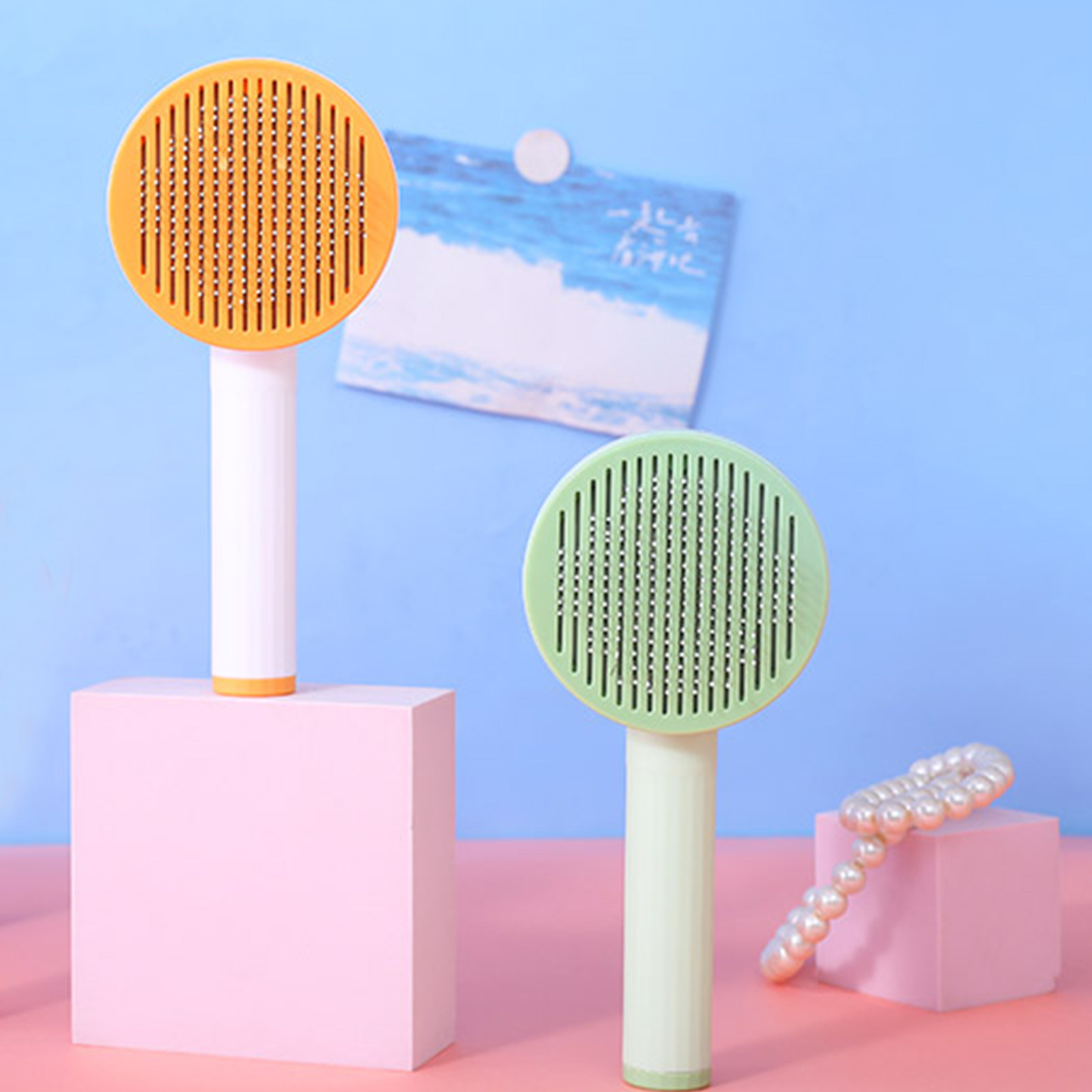 LiMimmuu Pet Comb For Cats Rabbit Grooming Tool Pet Comb Set 2-in-1 ...