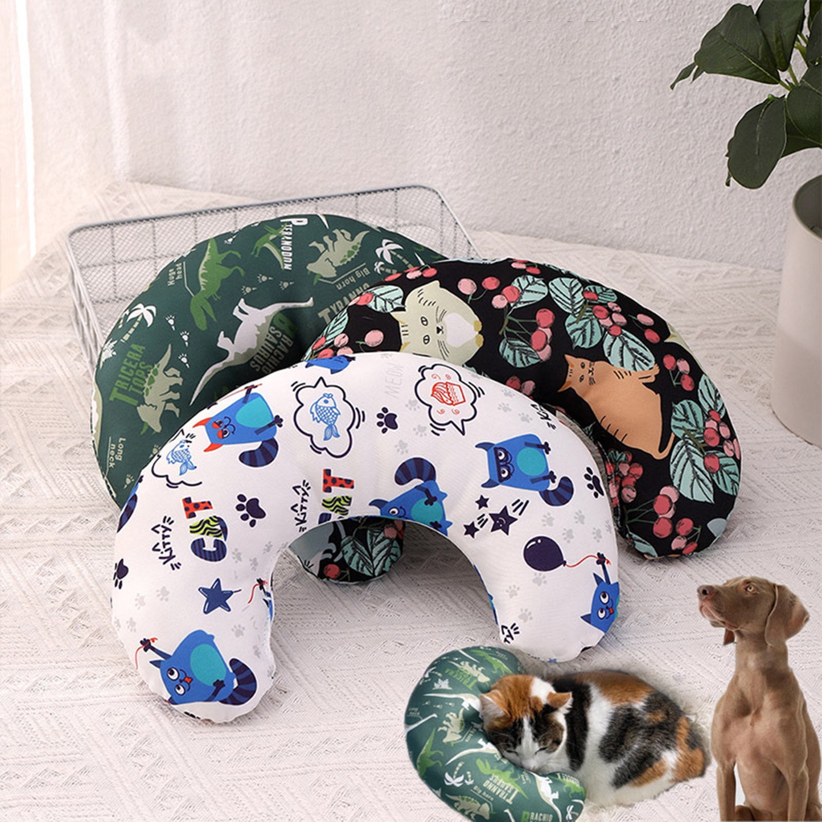 LiMimmuu Pet Dog Pillow Fluffy High-density Cotton Pillow Ultra-Soft ...