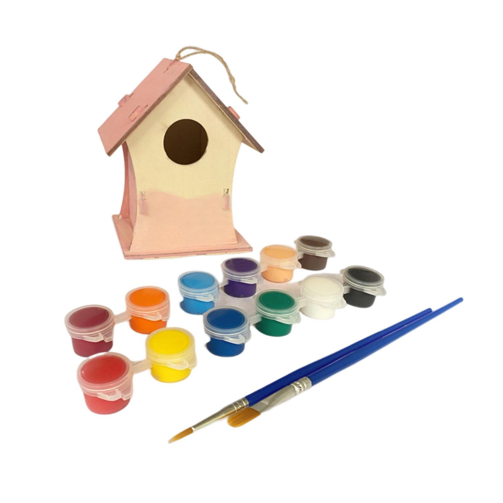 LiMimmuu Smooth Surface Birdhouse Hanging Birdhouse Children DIY Bird ...