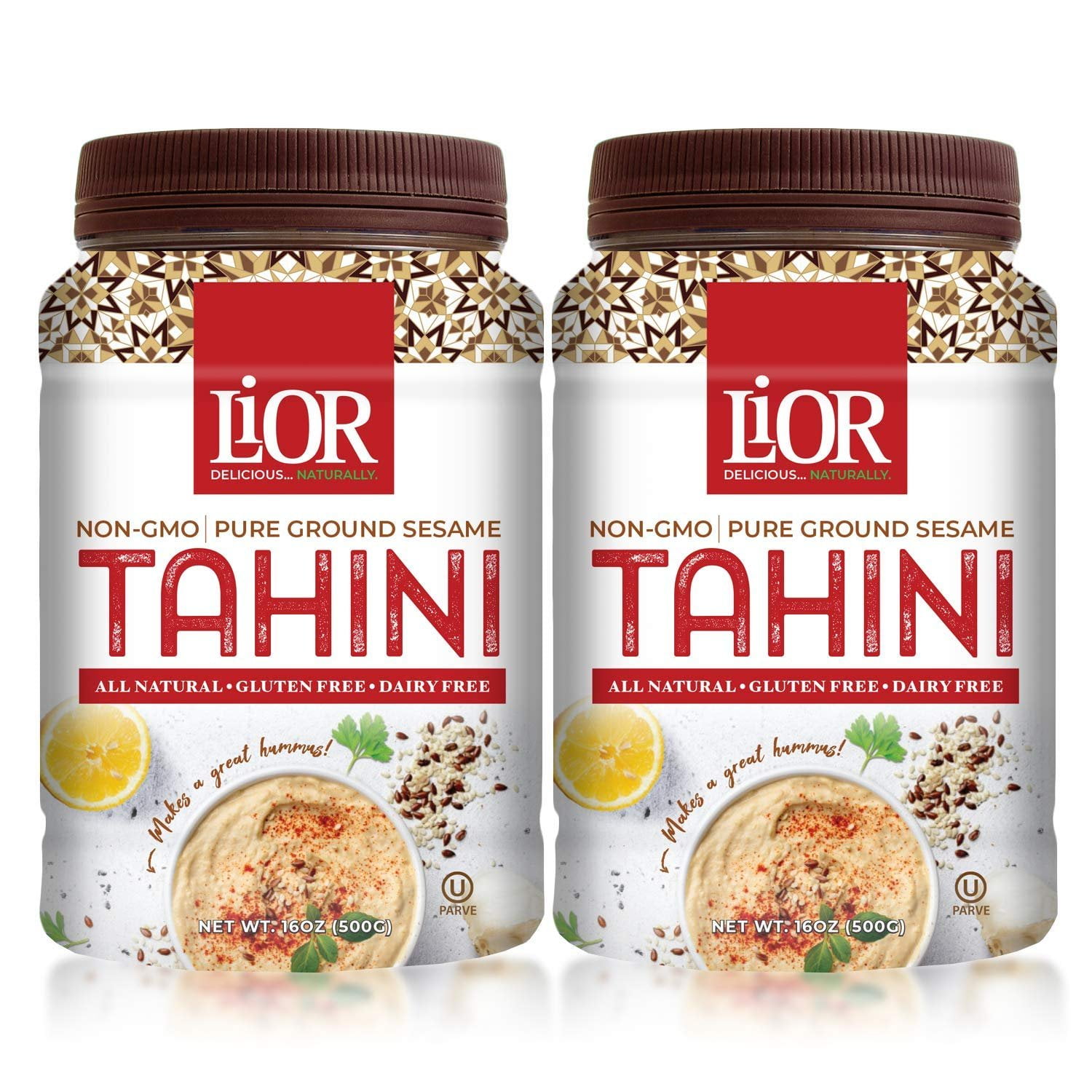 LiOR All Natural Tahini 100% Pure Stone Ground Sesame Best for Hummus ...