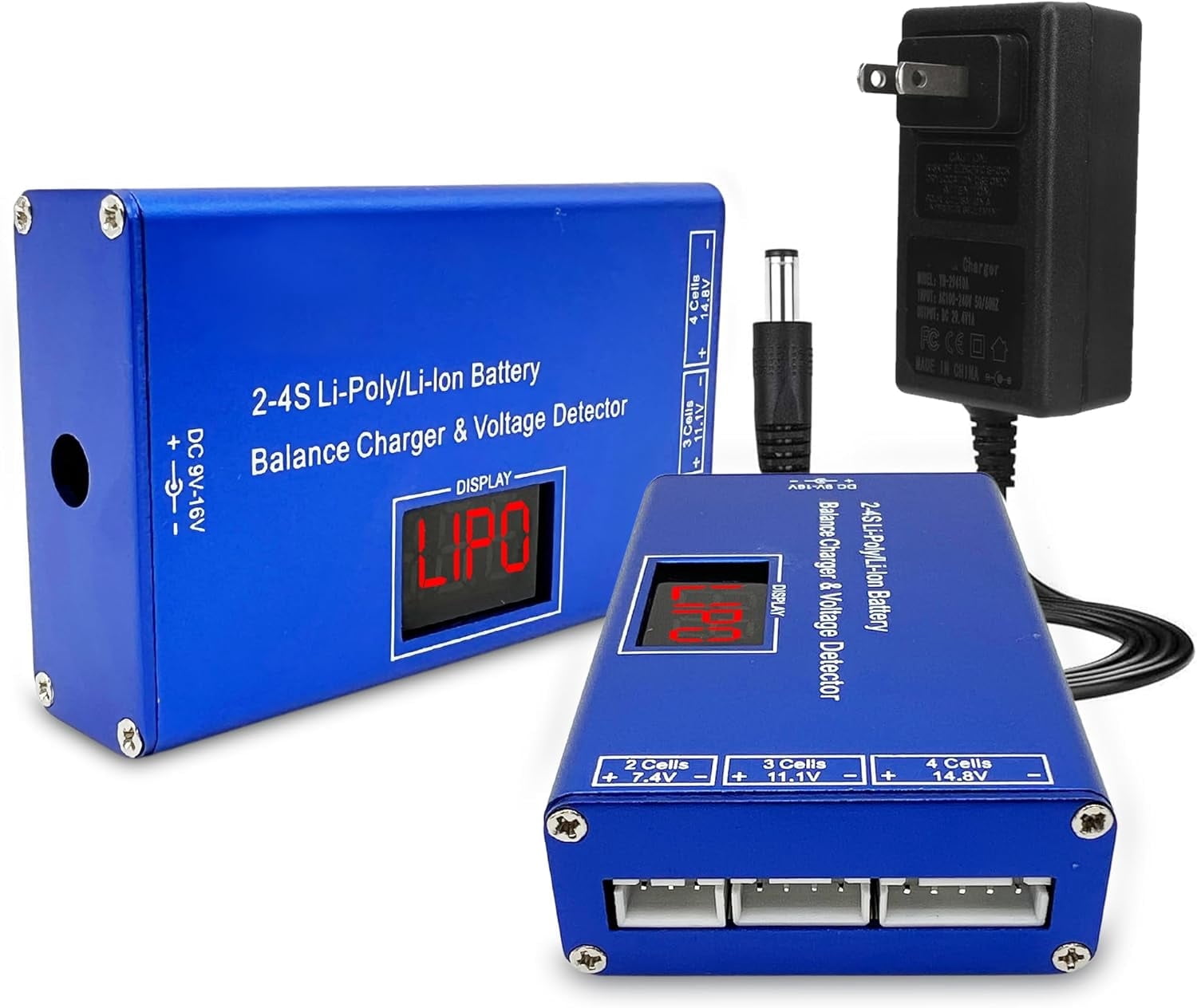 Digital Smart Charger for Lithium Batteries 7.4v, 11.1v, 14.8v Li-Ion ...