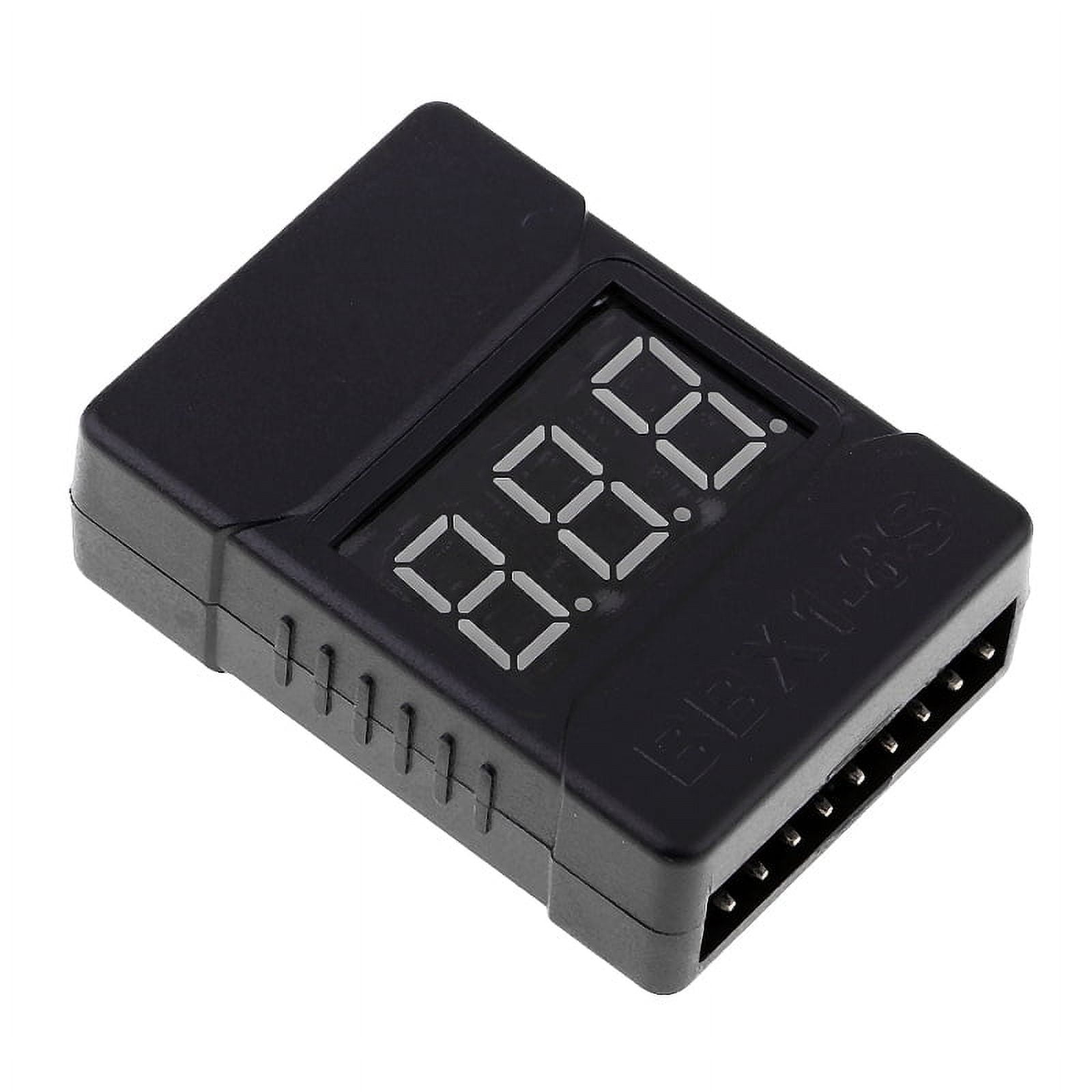 LiPo Battery Checker RC 1-8S Battery Tester Monitor Low Voltage Buzzer ...