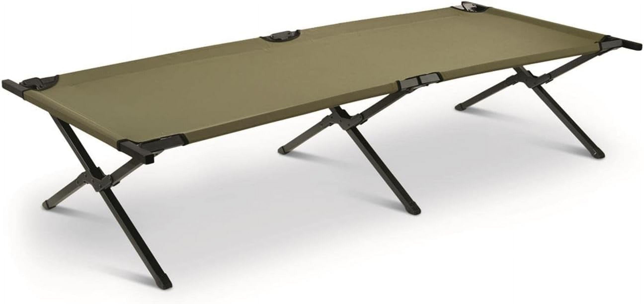 LiTian Camping Cot for Adults, Heavy-Duty Comfortable Military Army ...