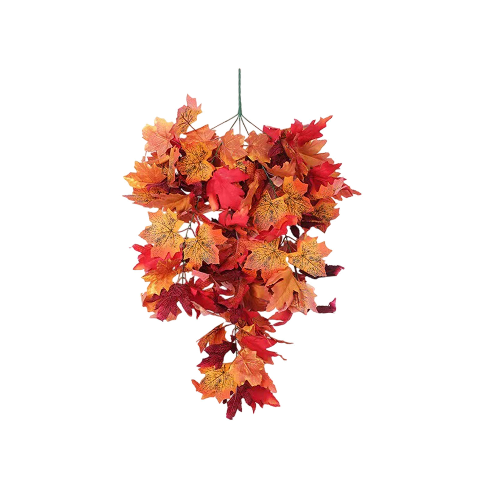 LiUMX Black Maple Leaf Wall Hanging | 29.5" Artificial Faux Greenery ...