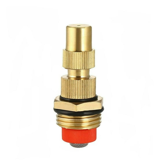 LiUMX Brass Adjustable Height Misting Nozzle | 360° Spray for Roof ...