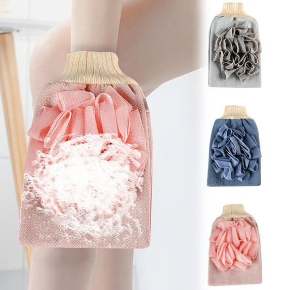 LiUMX Double-Sided Exfoliating Bath Glove | Soft Bristles & Textured ...
