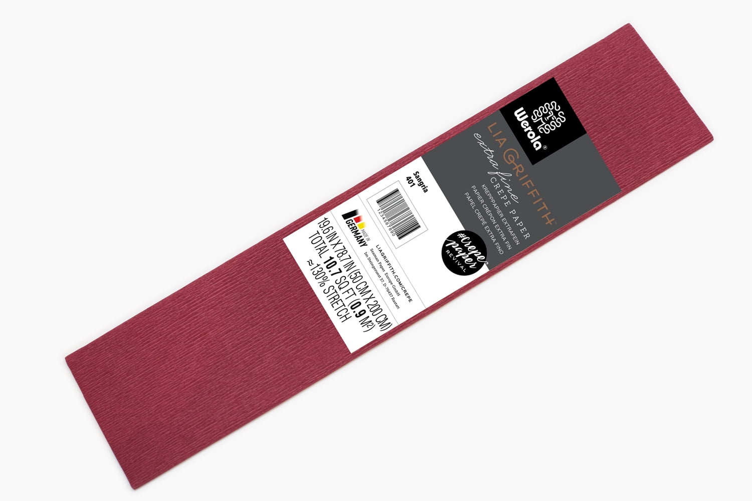 Lia Griffith Extra Fine Crepe Paper, Sangria Red Colored Craft Paper ...