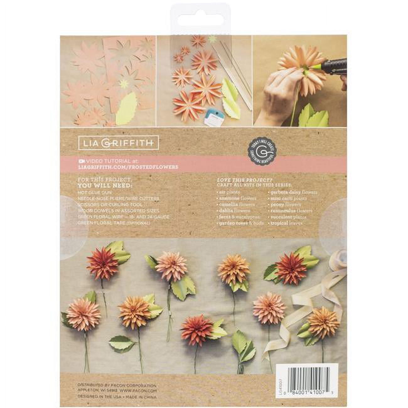 Lia Griffith Paper Stack 8.5"X11" 24/Pkg-Dahlias - Walmart.com
