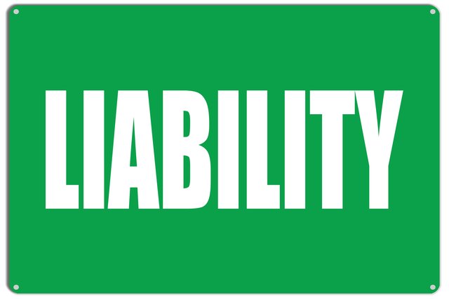 Liability Sign Caution Safety Aluminum Warning Signs Security Tin Signs ...