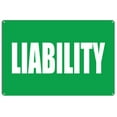 Liability Sign Caution Safety Aluminum Warning Signs Security Tin Signs ...