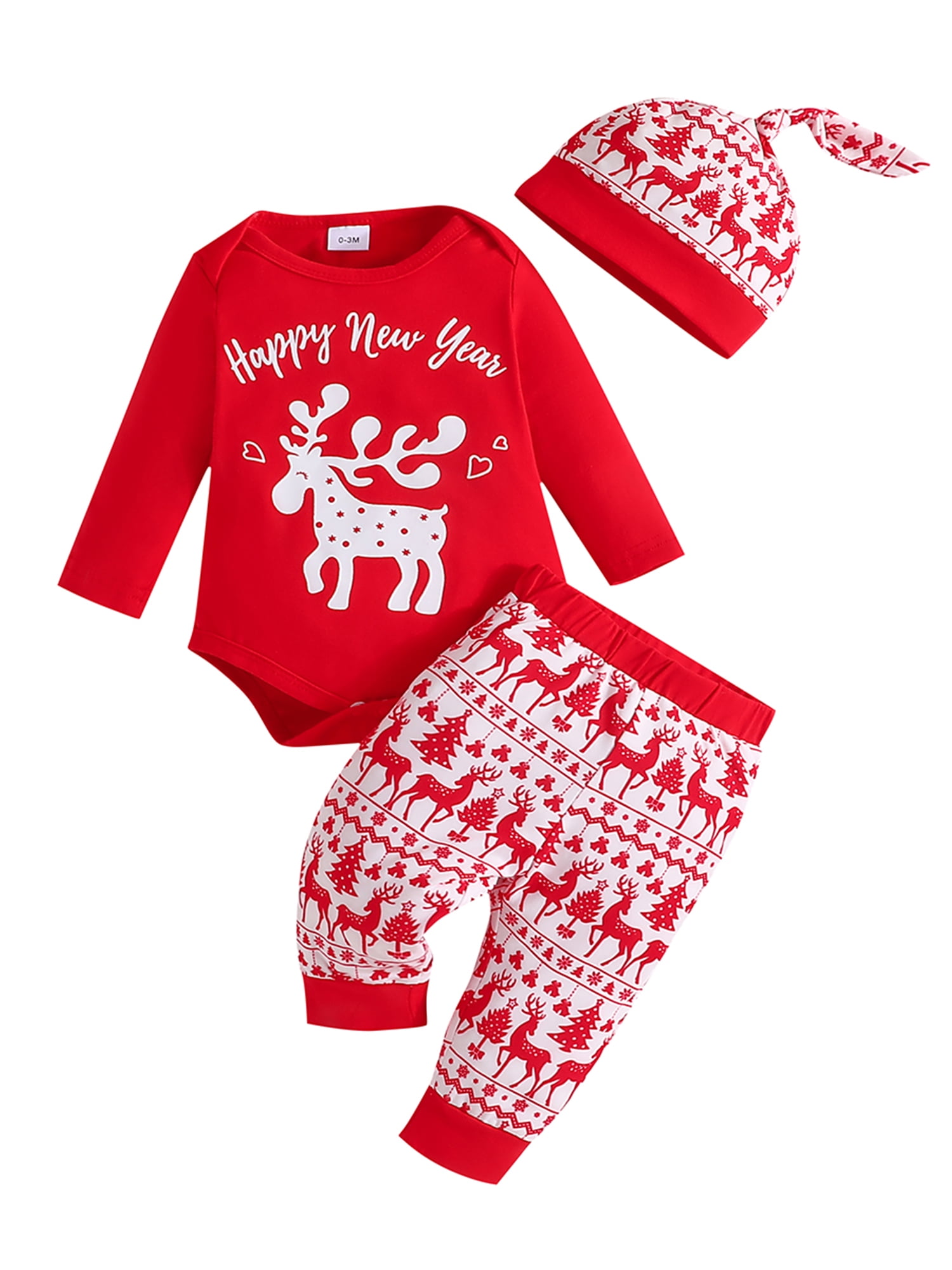 Liacowi Baby Girl Christmas Clothes Set 3 6 9 12 18 Months Newborn ...