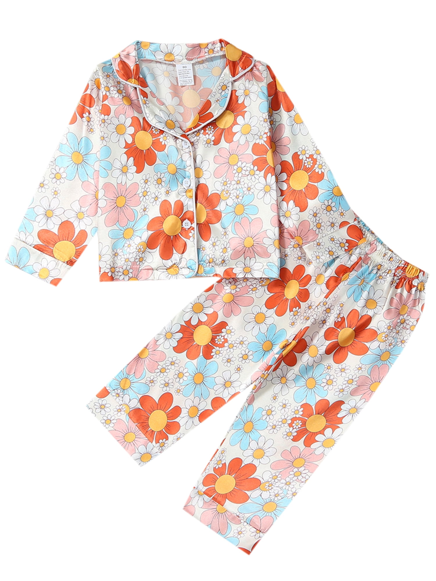 Liacowi Kids Pajamas Set 1 2 3 4 5 6 7 Years Kids Clothes Cute Floral ...