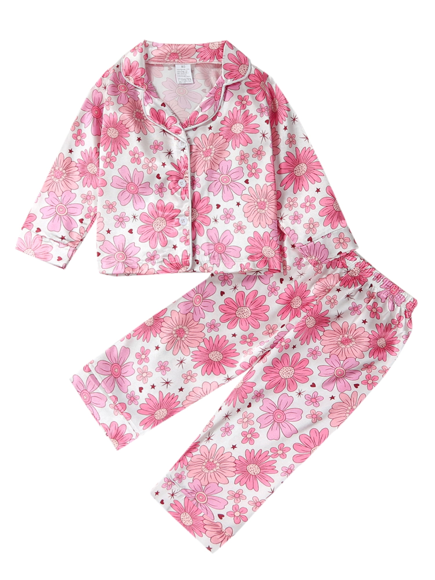 Liacowi Kids Pajamas Set 1 2 3 4 5 6 7 Years Kids Clothes Cute Floral ...