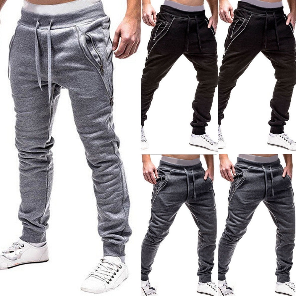 Liacowi Mens Gym Sweatpants Tracksuit Running Fitness Workout Joggers ...