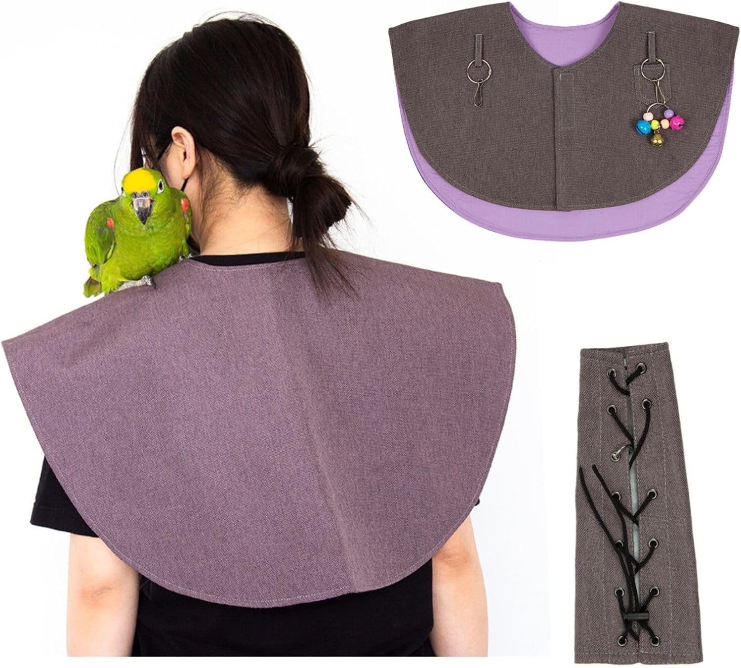 Liagile Pet Bird Shoulder Poop Protector and Protective Anti-Scratch ...
