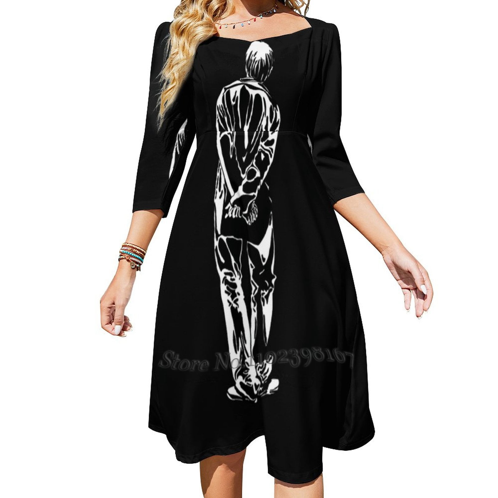 Liam Gallagher Classic Art Sweet Elegant Dress Women Korean Kawaii ...