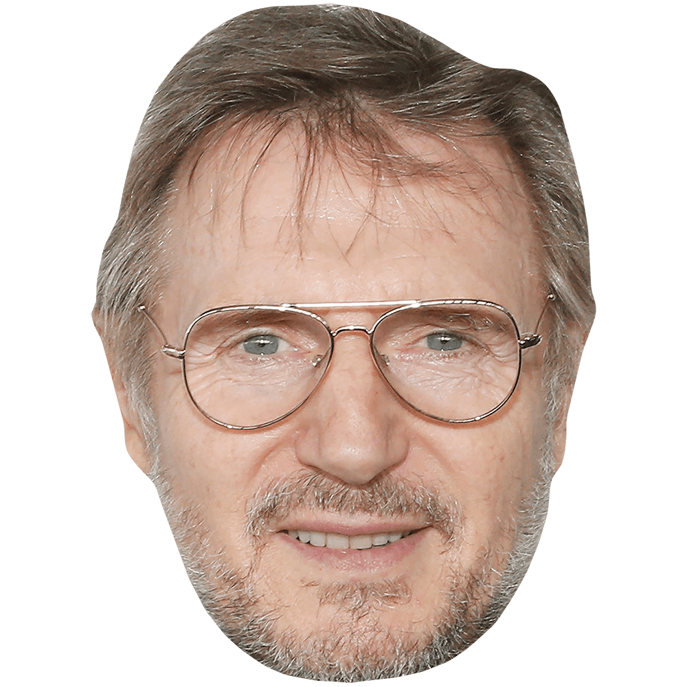 Liam Neeson (Glasses) Flat Cardboard Face - Walmart.com