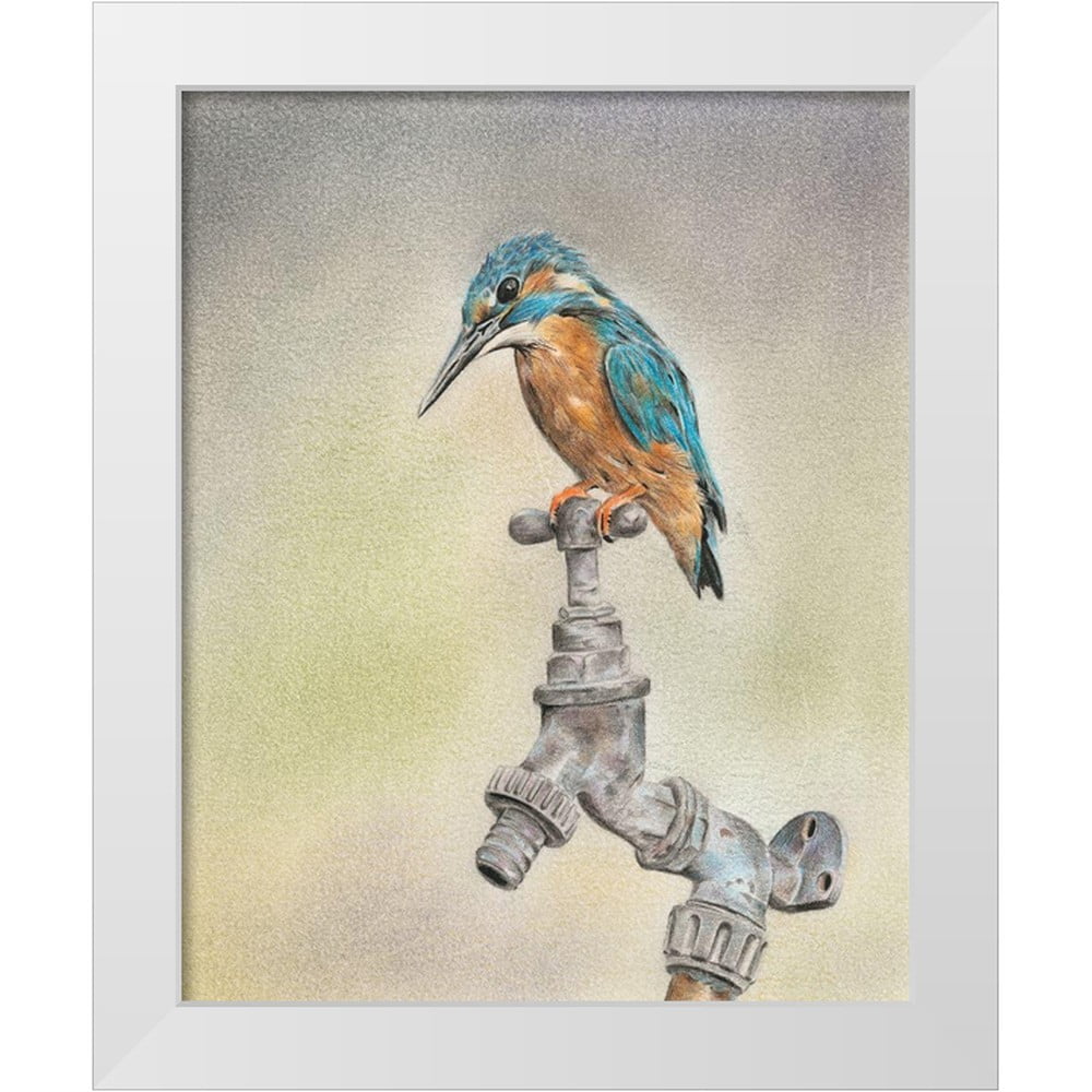 Liama, Lily 26x32 White Modern Wood Framed Museum Art Print Titled ...