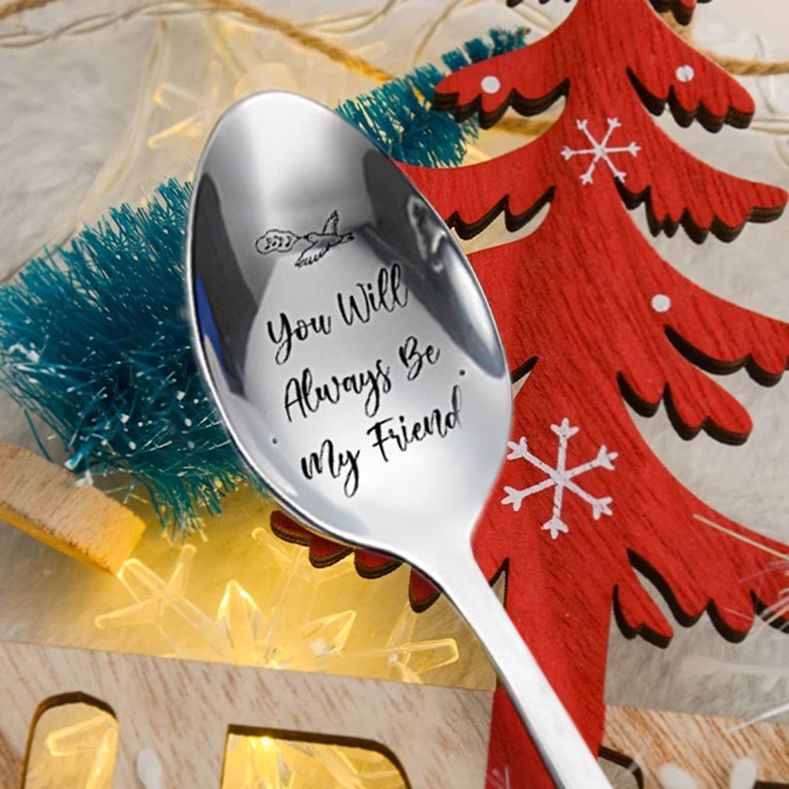 Liamobondopolis Living Engraved Stainless Steel Coffee Spoon With ...