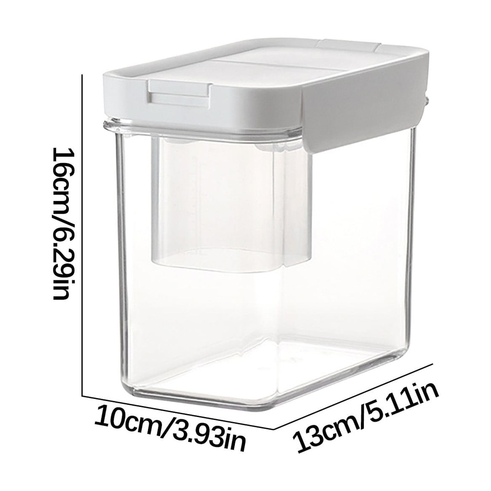 Single Airtight Sealed Food Storage Containers With Lids Kitchen Clear ...