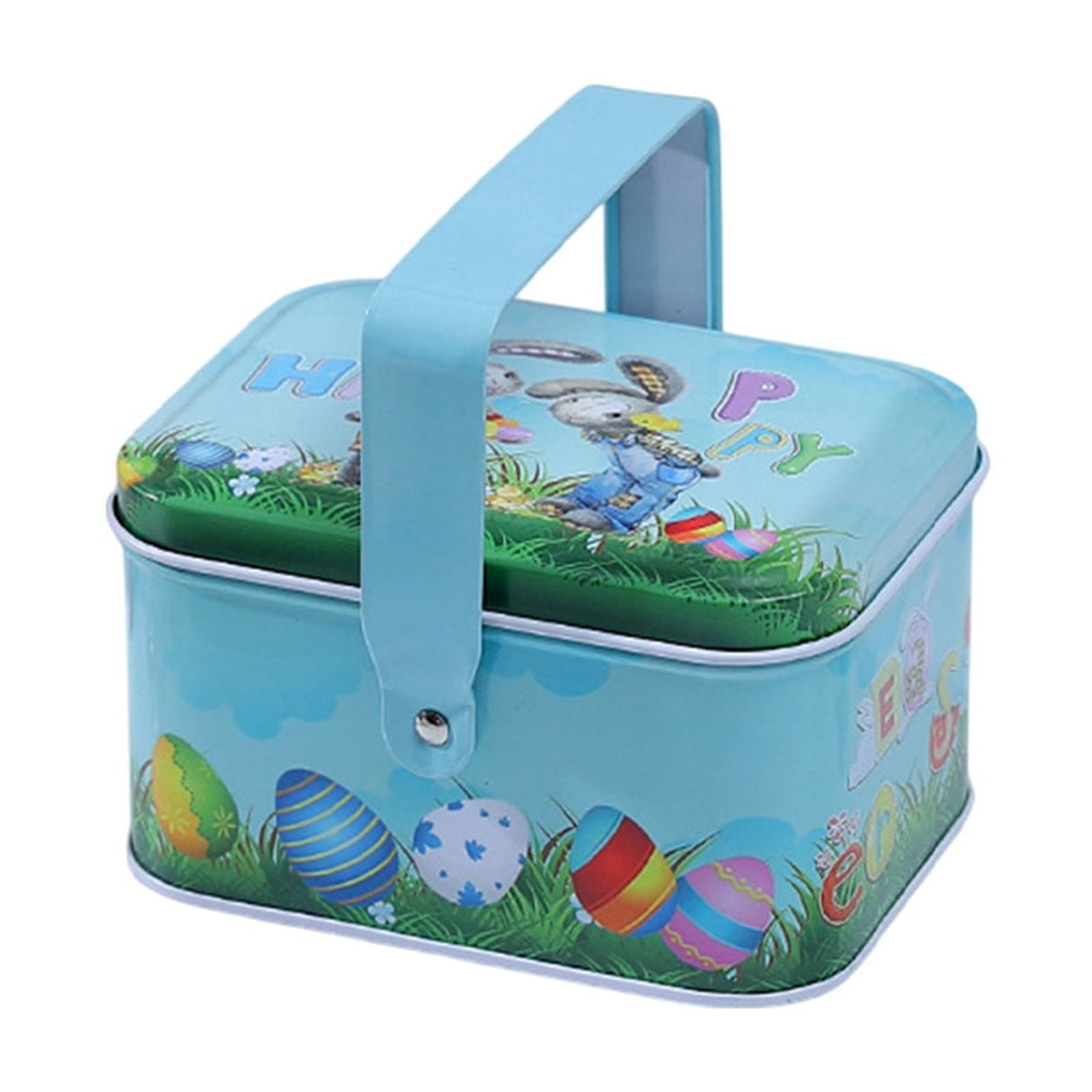 Wrought Iron Easter Storage Box: Portable Tin Gift Box with Handle, HD ...