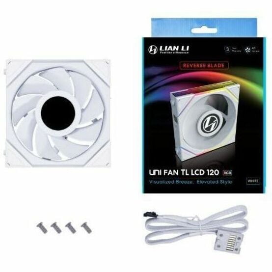 Lian Li UNI FAN TL LCD 120 Reverse Blade - Walmart.com