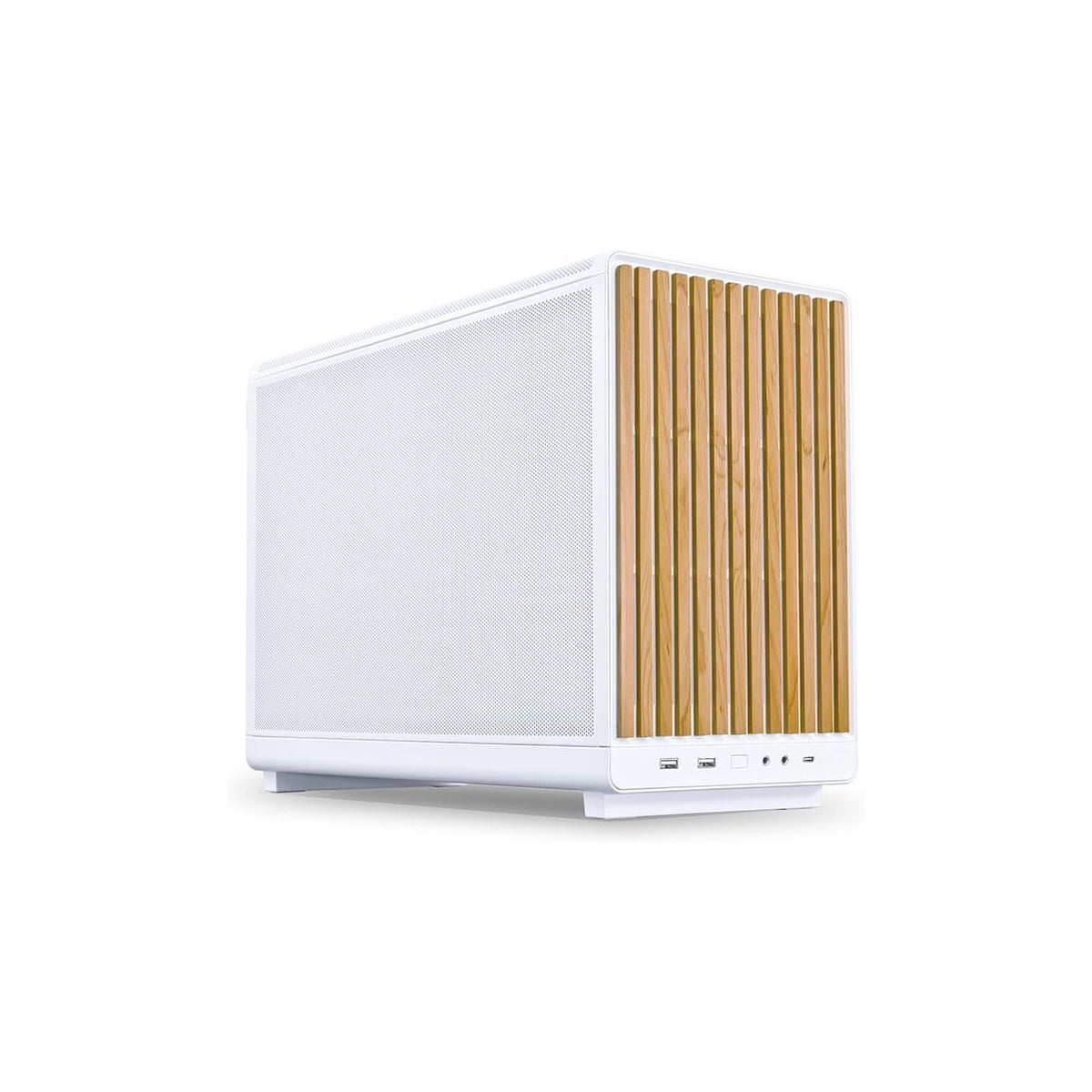 Lian-Li A3-mATX M-ATX Micro Tower Computer Case, Wood/White - Walmart.com