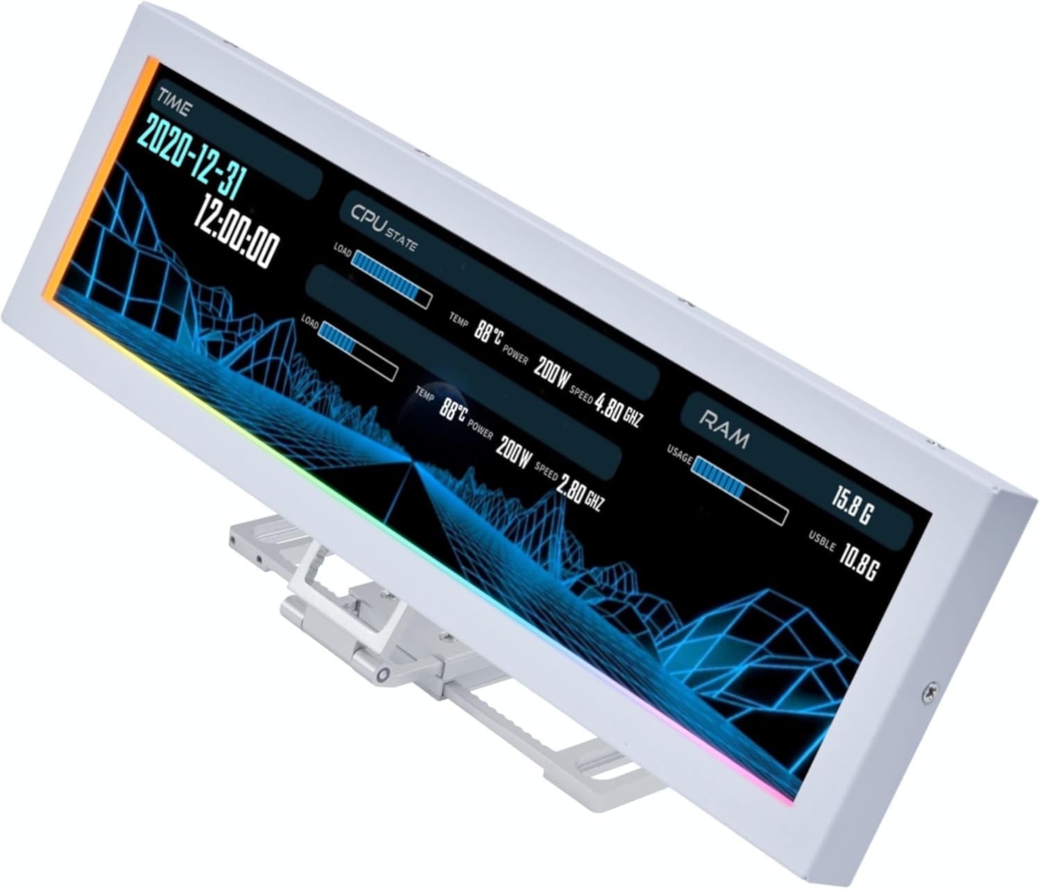 Lian Li 8.8" Universal Screen for PC - Adjustable Mounting for Any ...