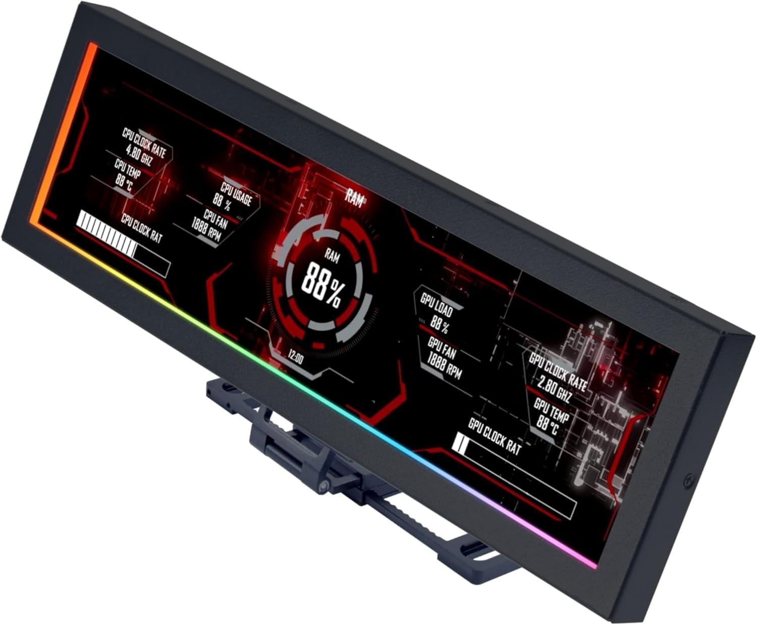 Lian Li 8.8" Universal Screen for PC - Adjustable Mounting for Any ...