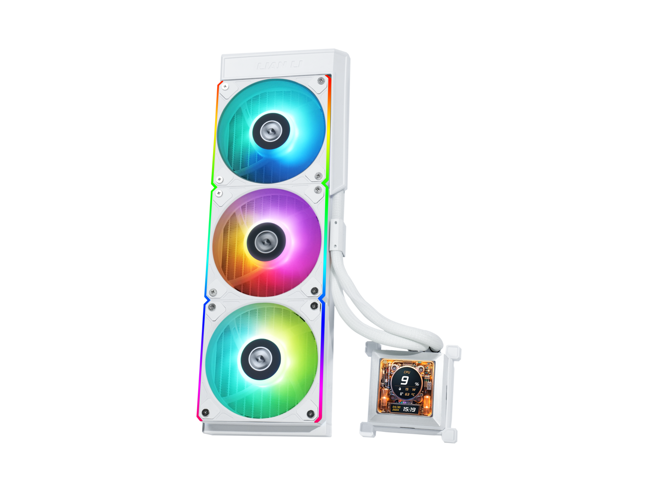 Lian Li Hydroshift 360 AIO - Pre-installed 3 x ARGB fans - Side-Mounted ...